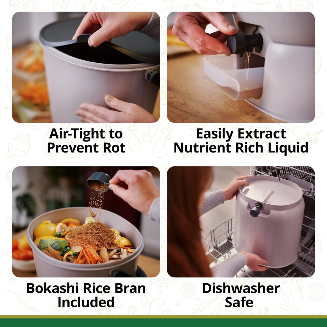 Bokashi Compost Bin - Compost Food Scraps with Ease | TeraGanix
