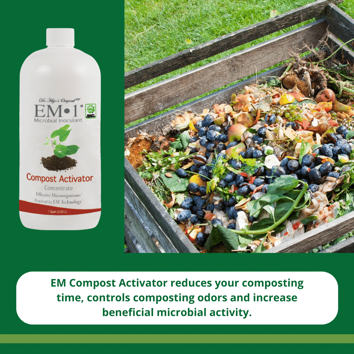 Supercharge Your Composting - EM-1® Compost Starter | TeraGanix